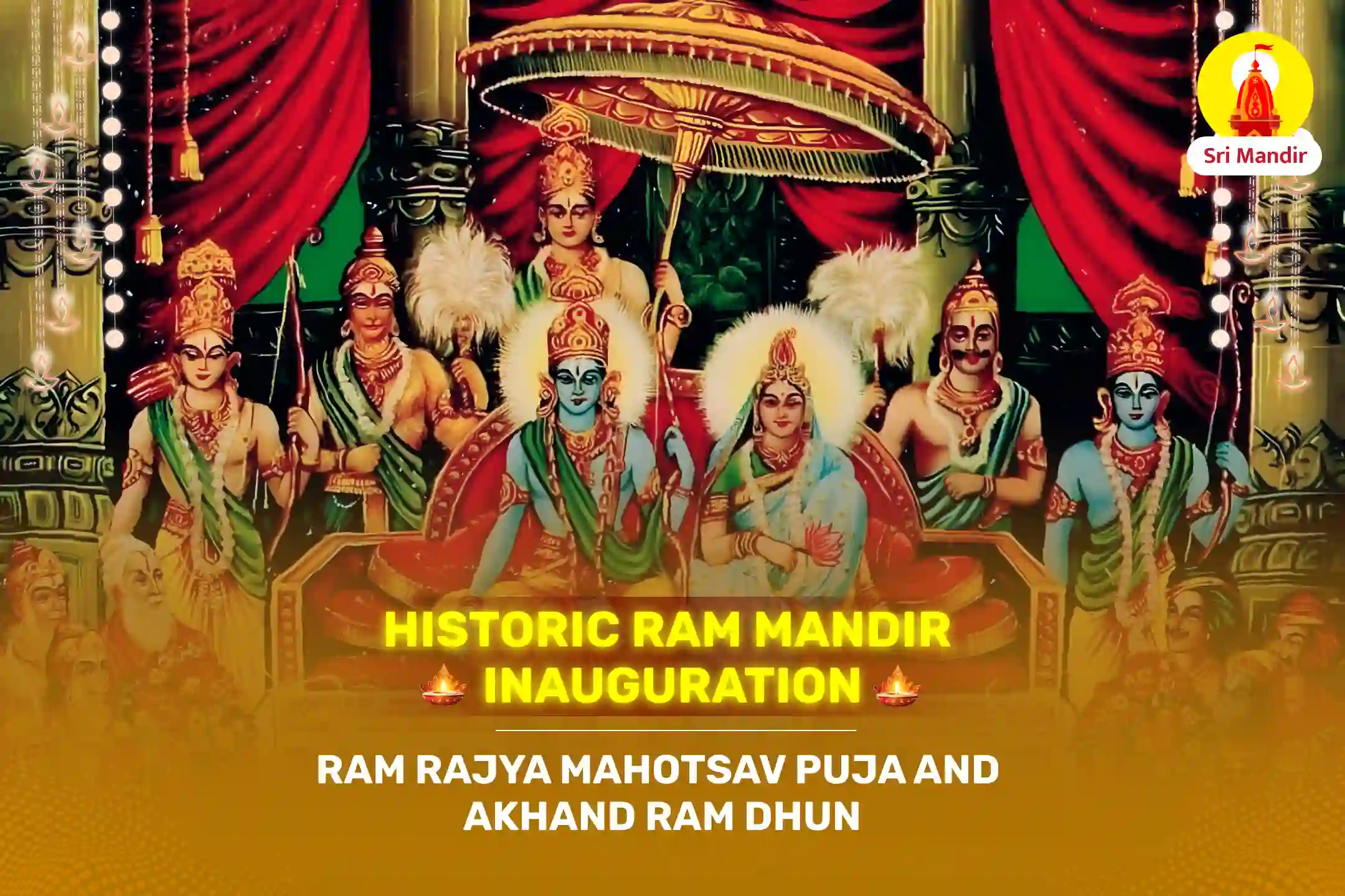 Historic Ram Mandir Inauguration: Ram Rajya Mahotsav Puja and Akhand ...