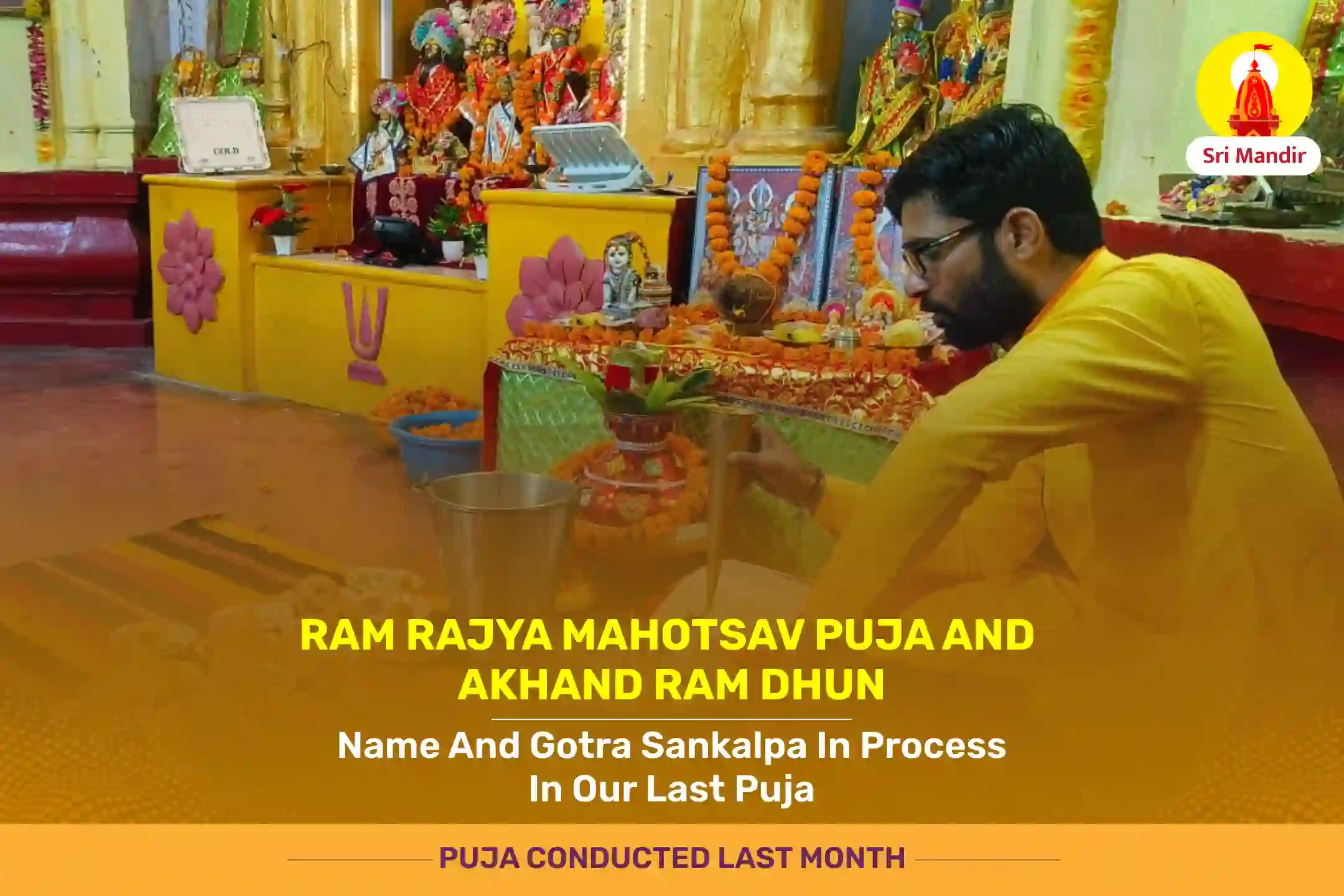Historic Ram Mandir Inauguration: Ram Rajya Mahotsav Puja and Akhand ...