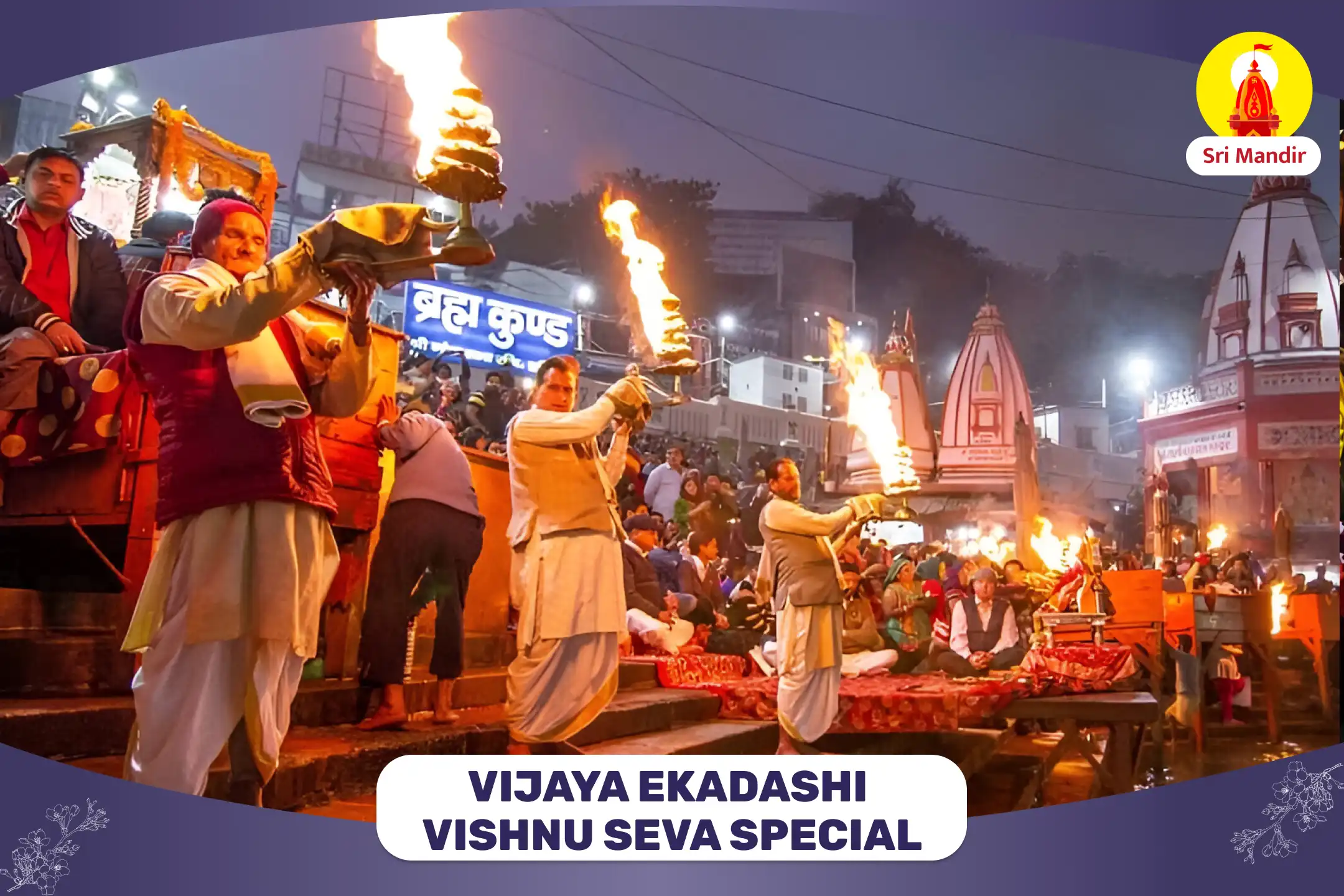 Vijaya Ekadashi Special Anna Daan and Ganga Deep Daan at Haridwar and ...