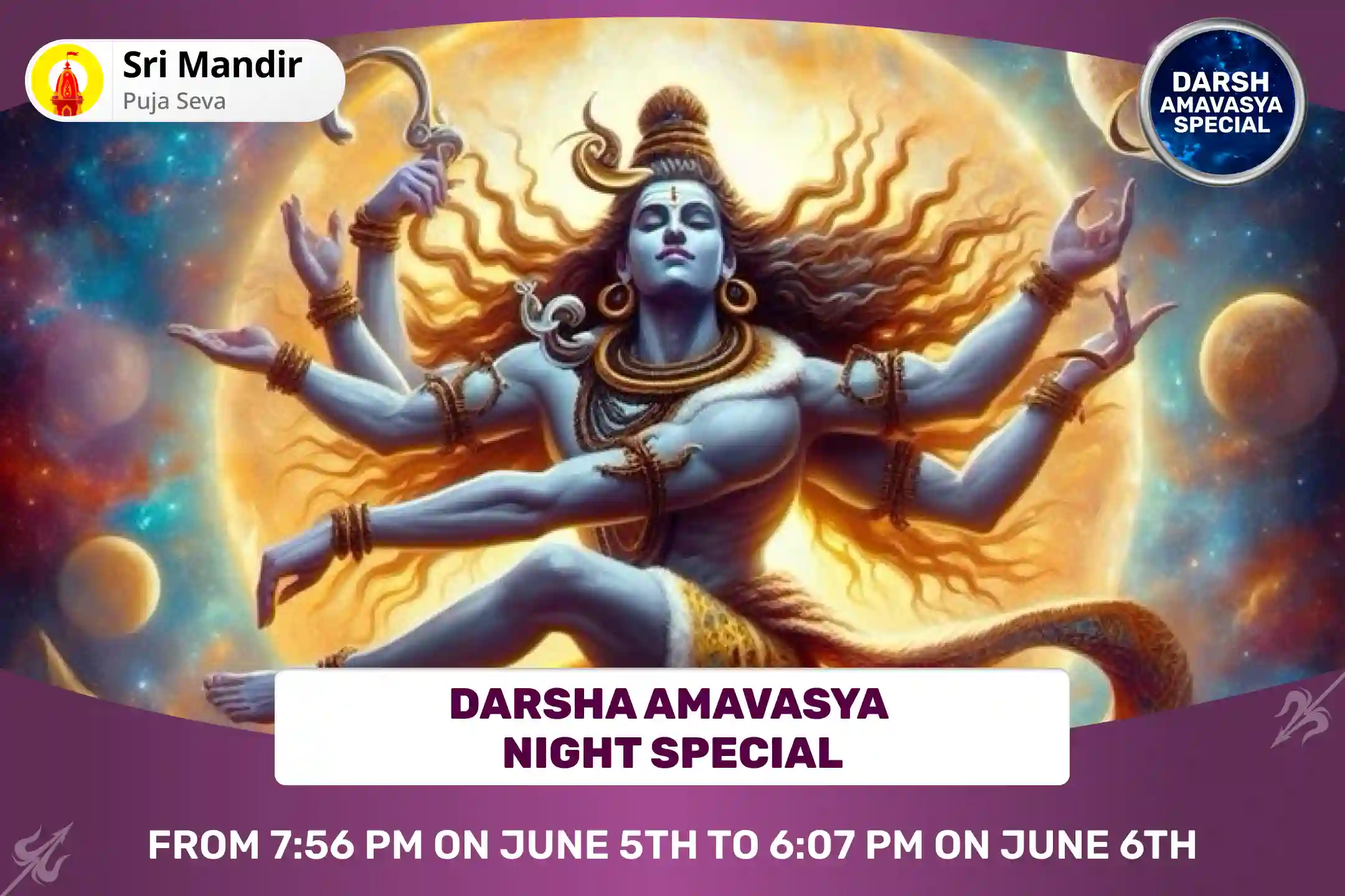 Darsha Amavasya Night Special Shiv Tandav Stotram Path and 1008 Shiv ...