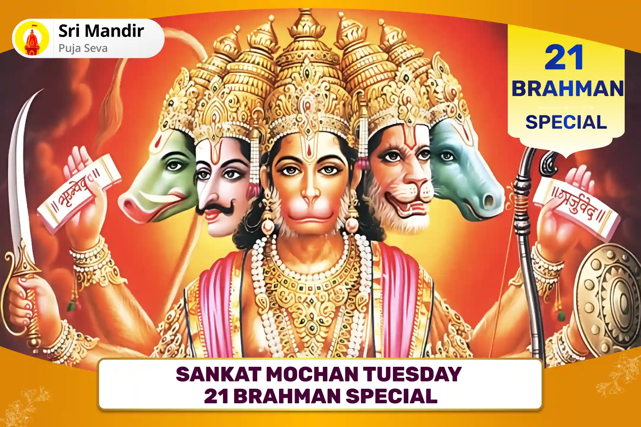 Sankat Mochan Tuesday 21 Brahman Special 1008 Hanuman Chalisa Path and ...