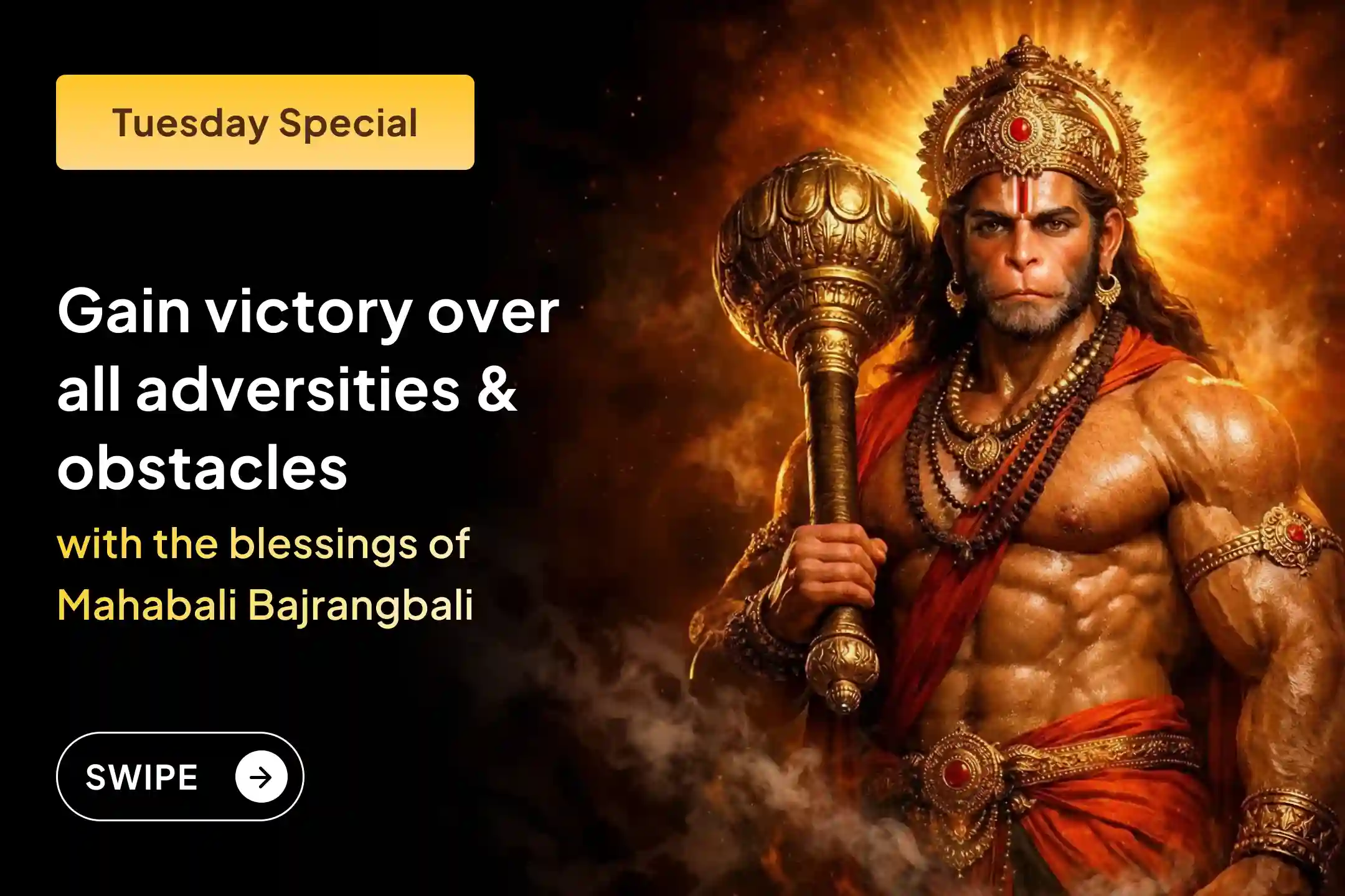 🚩 Experience divine strength and courage through 1008 Hanuman Chalisa ...